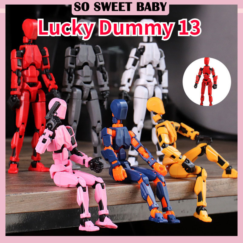 3d Printed Action Figure Lucky Dummy 13 Multi Joint Figure Movable ...