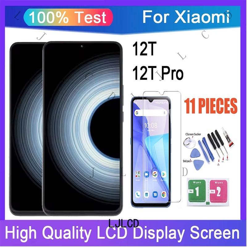 Original AMOLED Xiaomi 12T 12T Pro LCD Display Touch Screen With Frame ...