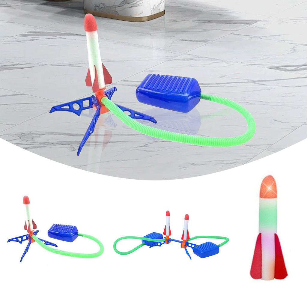 Rocket Launcher toy Air Rocket Foot Pump Launcher Toys outdoor game ...