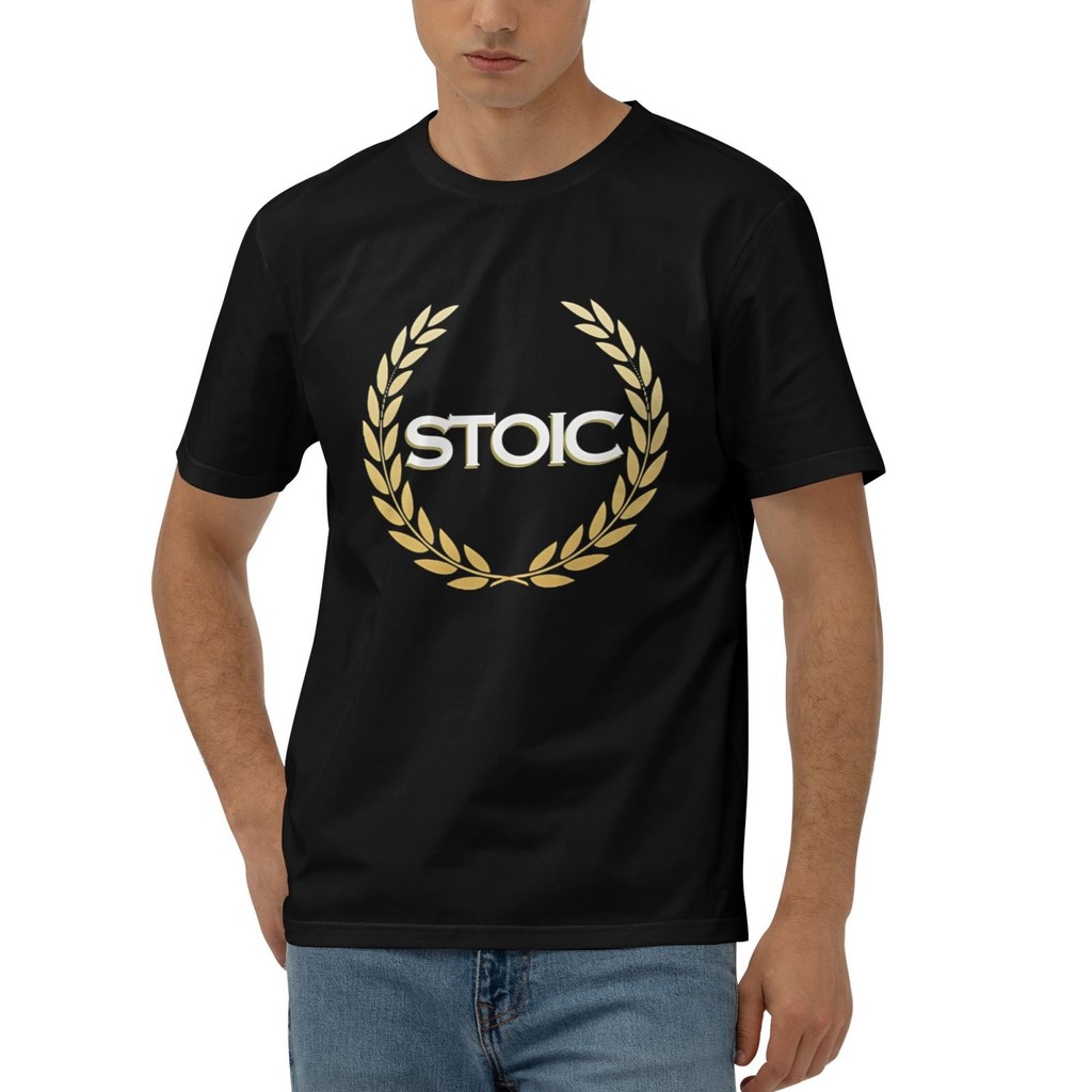 Stoic Laurel Leaf Logo Stoicism Popular Cotton Tshirt For Men | Shopee ...