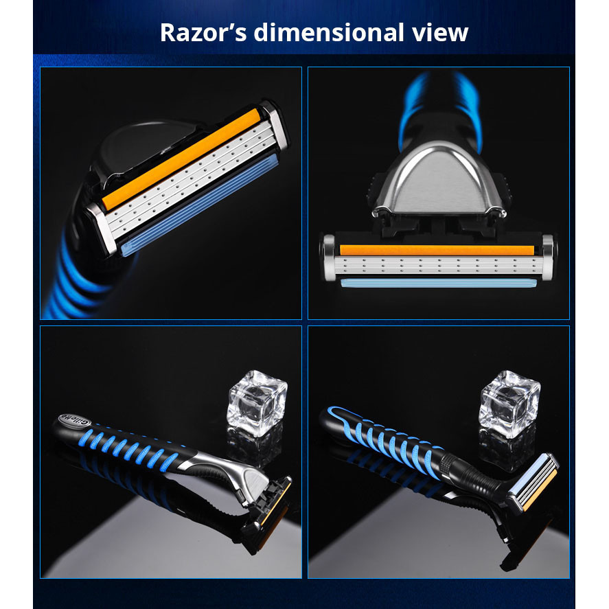 Gillette Sensor Excel Men's Razor Blades Double Edges Replacement Heads ...