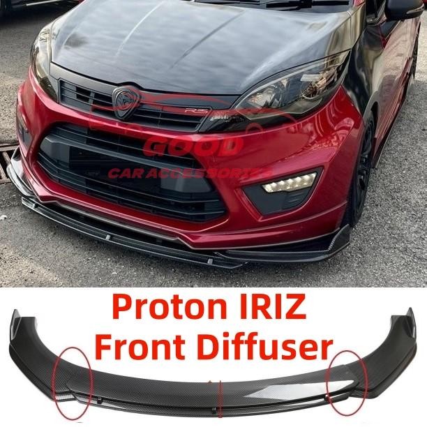 Proton IRIZ Front Bumper Diffuser Lip Wrap Angle Splitters Black ...