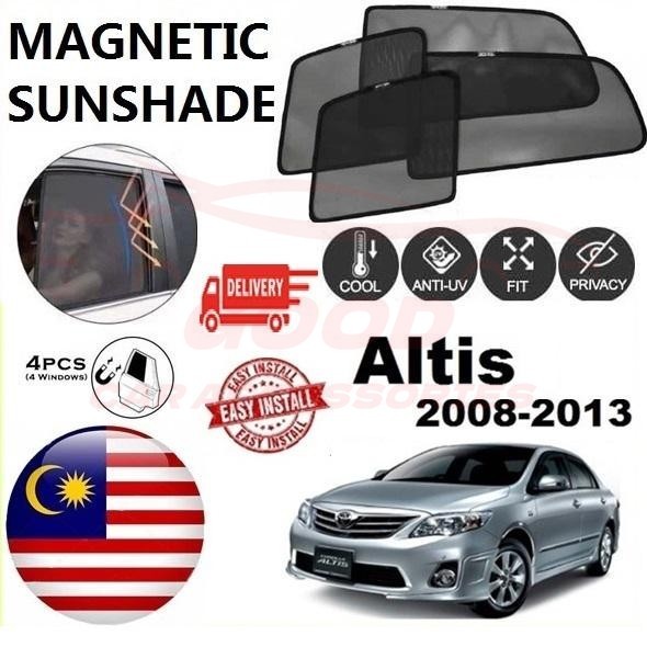 Toyota Altis 2008-2013 Epic Magnetic Sunshade (4pcs) Accessories ...