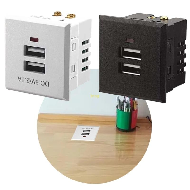 BT USB Desktop Receptacle Charging Power Panel Module Outlet 5V 2 1A ...