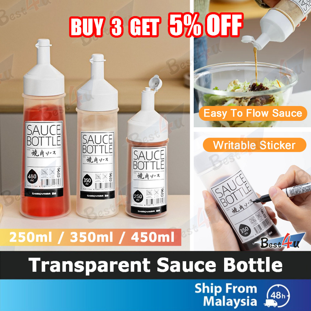 450ML Botol Sos | Nordic Sauce Bottle | Ketchup Squeeze Bottle | Sauce ...