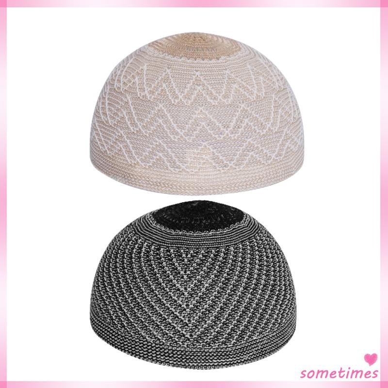 Time Ethnic Muslims Men Prayer Hat Embroidered Islamic Kufi Hat Turkish ...