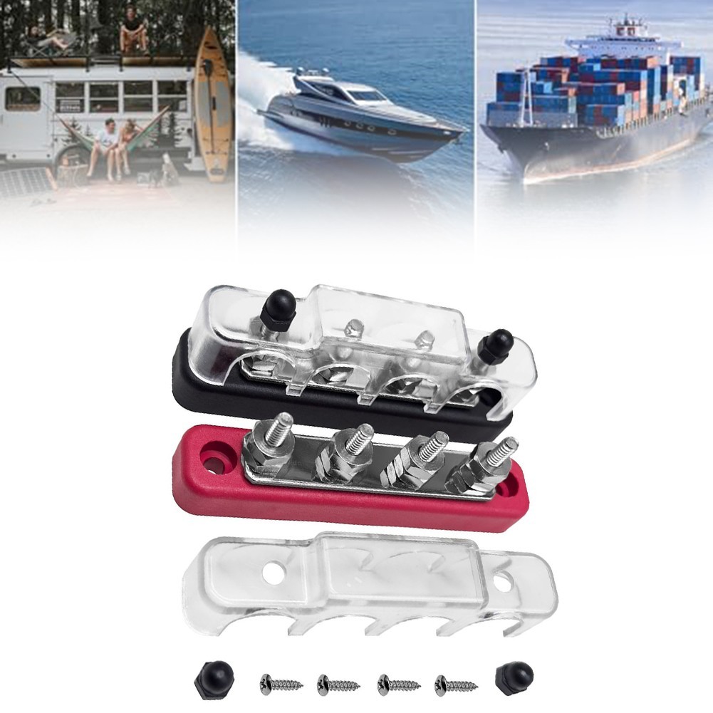 2 pcs 12V-48V Bus Bar with 4 x M6 connection bolts,DC Power ...