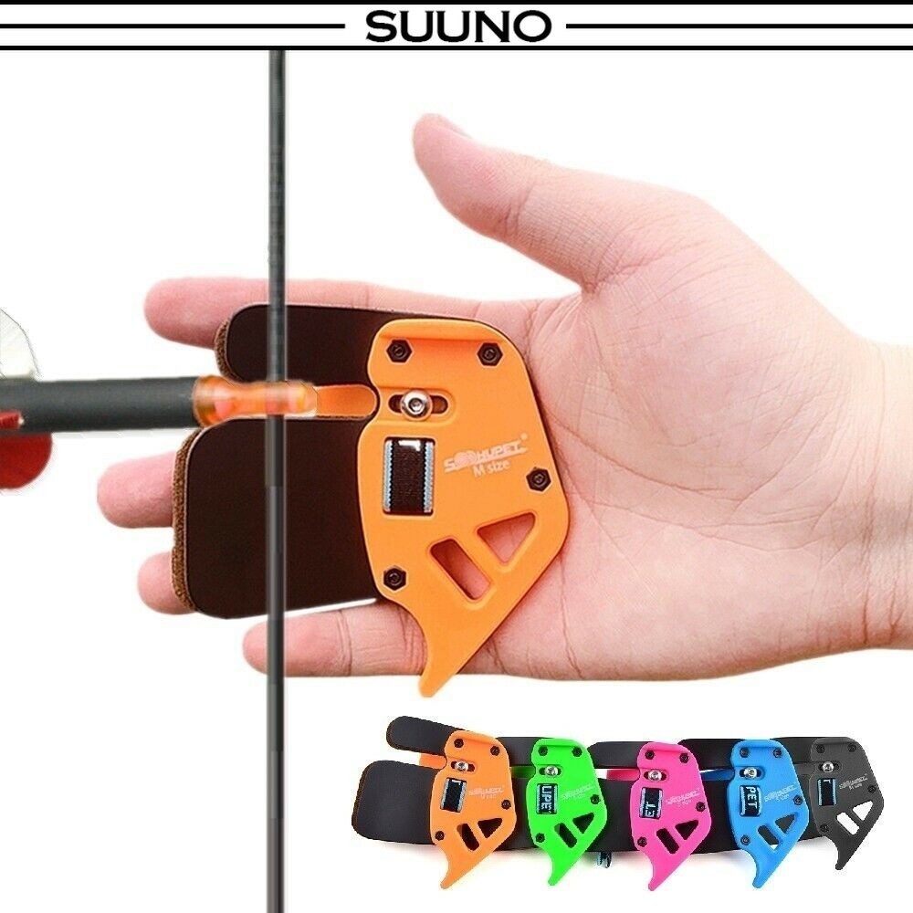 Finger Guard Archery Leather Finger Tab Right Hand Protector Recurve ...