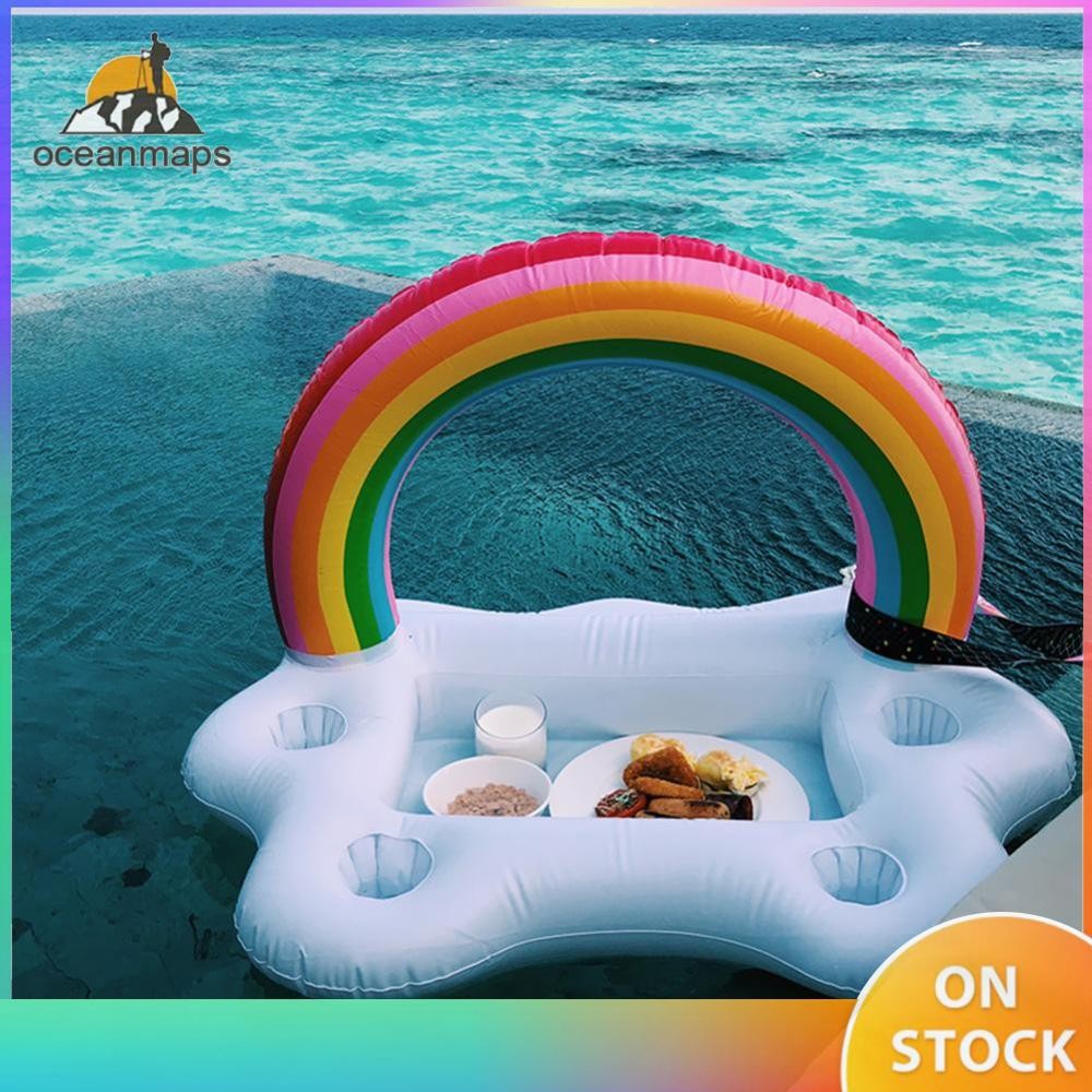 OCE! Inflatable Pool Float Beer Drink Cooler Table Bar Tray Party Cup ...