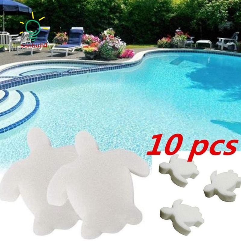 10Pcs Oil Absorbing Sponge Reusable Swimming Pool Filter Grime Scum ...