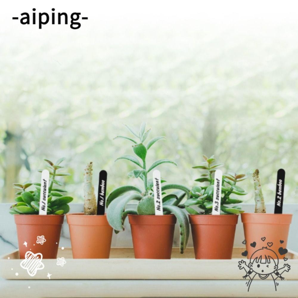 AIPING1 100pcs Garden Markers, White Plastic Plant Labels, Useful ...