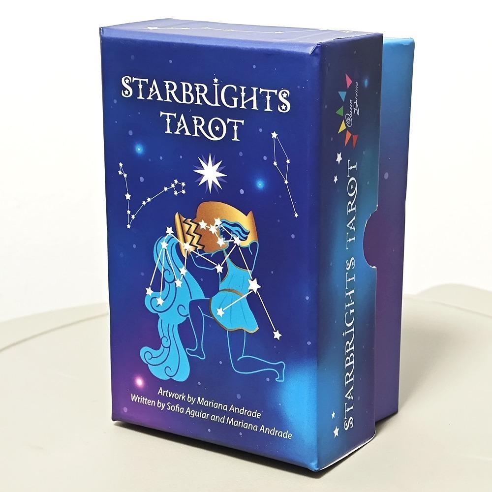 12*7cm Starbrights Tarot - 80 Cards In Rigid Box Constellations Tarot Deck Stars Myths + Moon ...