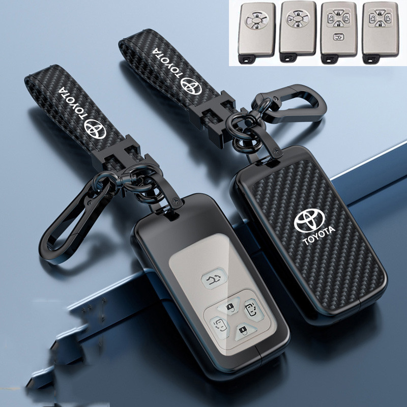 Toyota 4/5 Buttons Zinc Alloy Car Remote Key Case For Toyota Alphard ...