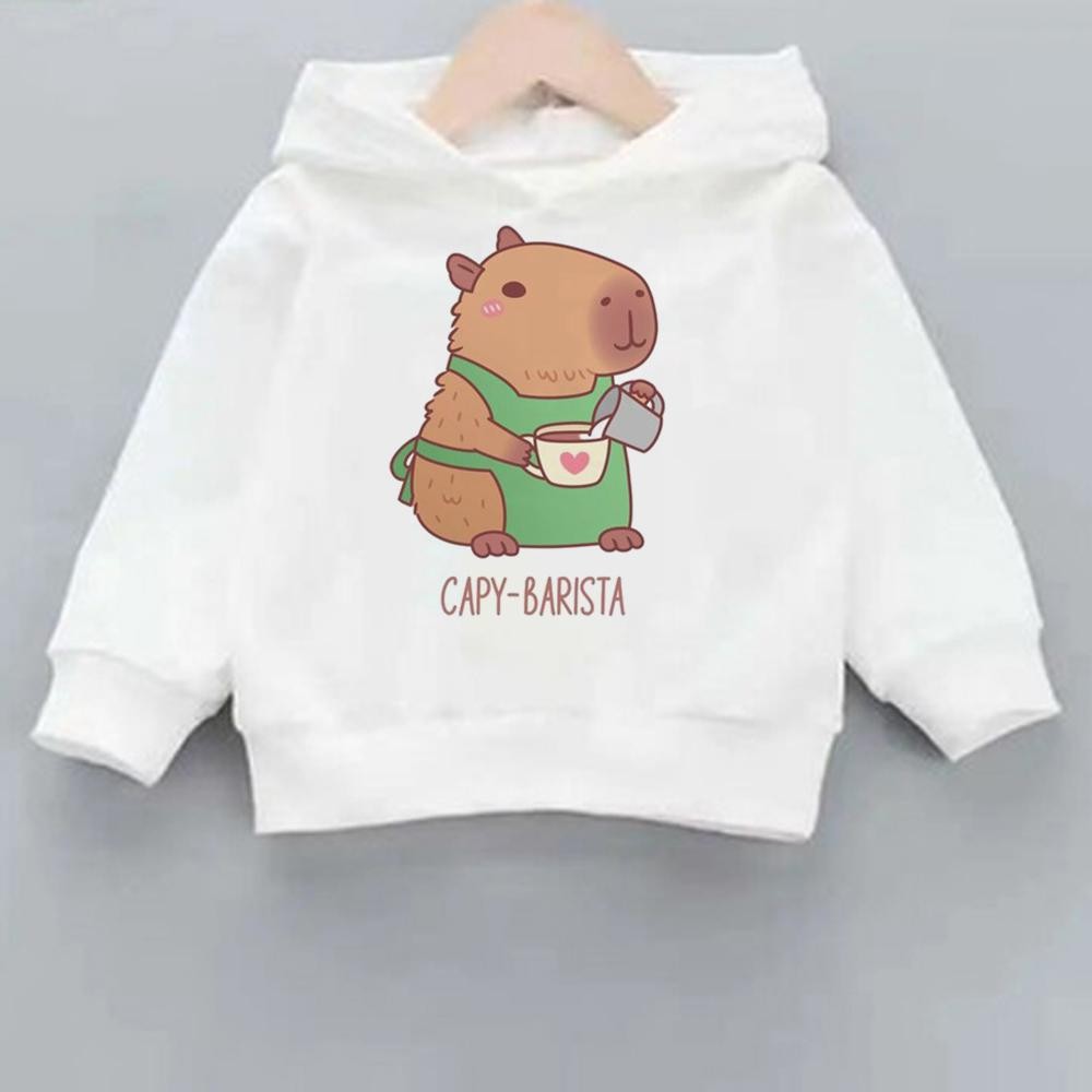 Cute Capybara hoodies kids aesthetic graphic gothic streetwear pulls ...
