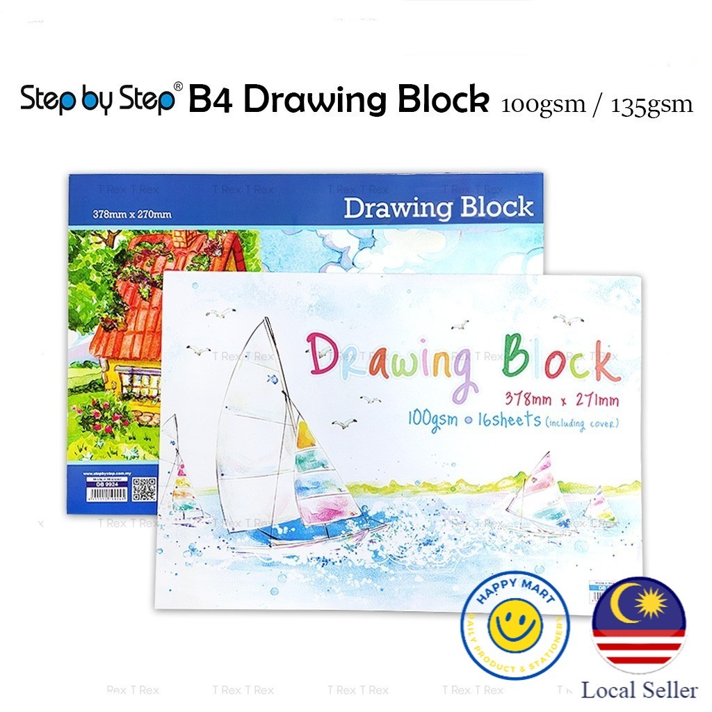 Ready Stock SBS B4 Drawing Block / Drawing Paper Book / Art Block ...