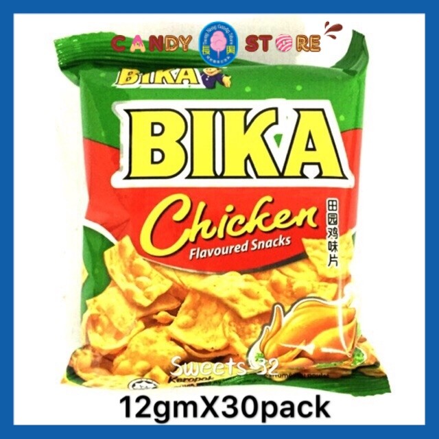BIKA Chicken Panggang Ayam 12gmX30pack (hijau) | Shopee Malaysia