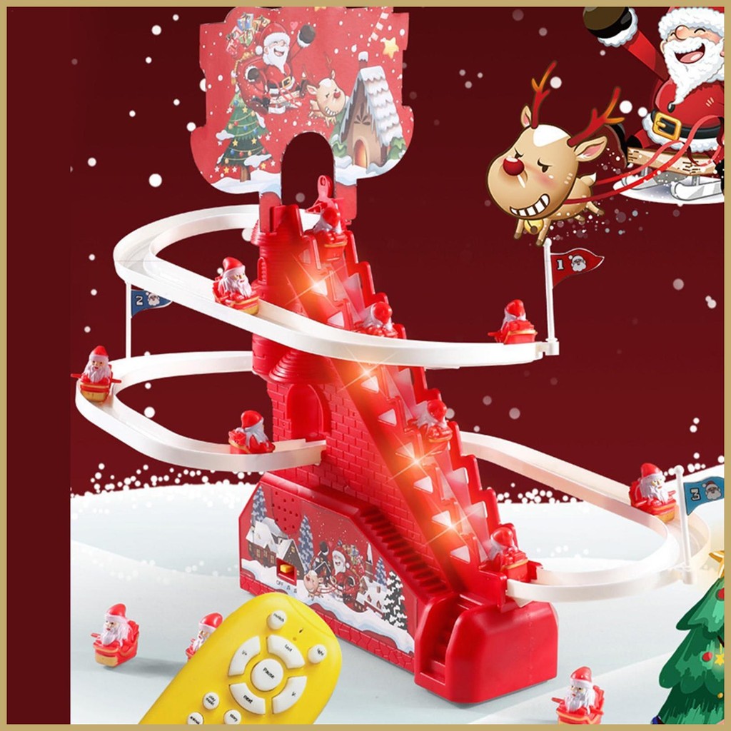 Automatic Stair Climbing Toy Roller Coaster Playset Electric Track ...