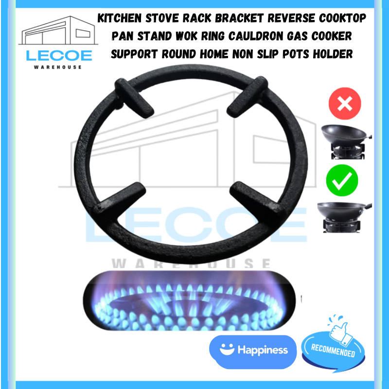 Kitchen Stove Rack Bracket Reverse Cooktop Pan Stand Wok Ring Cauldron ...
