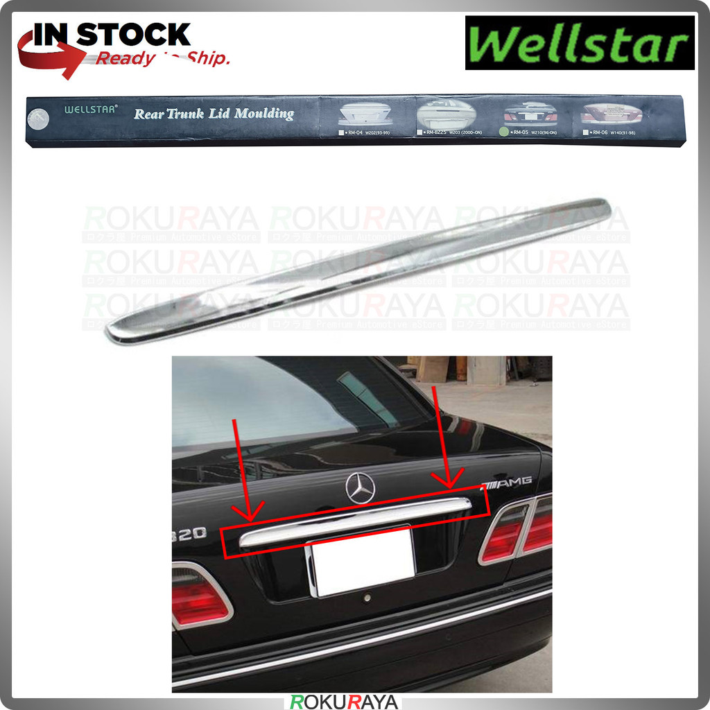 [CHROME] Mercedes Benz W210 WELLSTAR Rear Back Boot Trunk Tail Gate ...