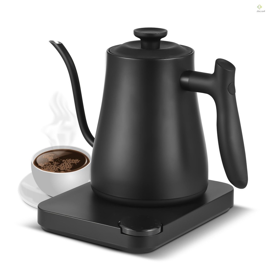 Gooseneck Electric Kettle with Thermometer Electric Kettle 1L with Auto ...