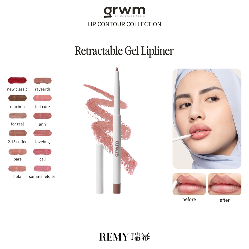 GRWM Cosmetics Lip Contour ( Retractable Gel Lipliner ) | Shopee Malaysia