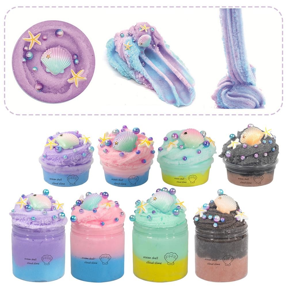 Crunchy Silk Mud Slime Kit Premade Slime Super Soft Non-Sticky Jelly ...