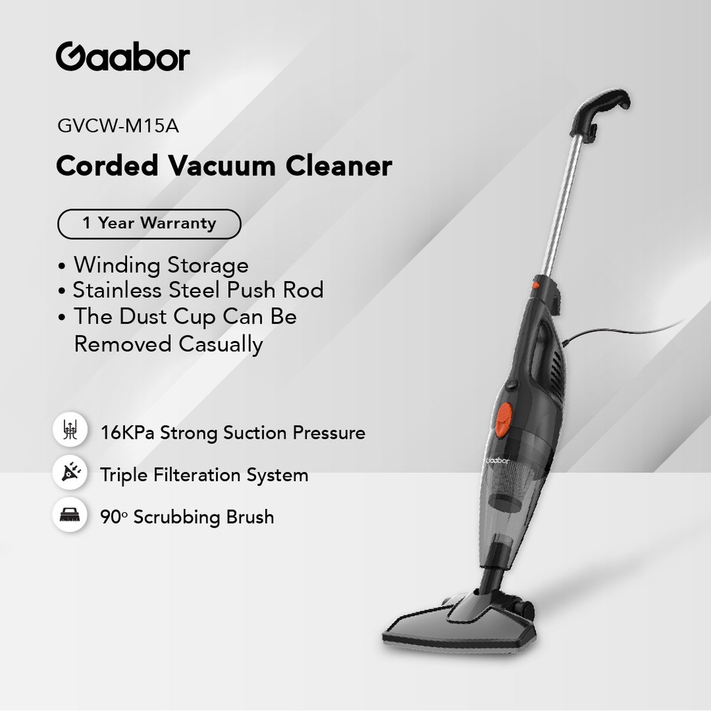 Gaabor 16000PA Vacuum Cleaner Corded Tornado System Multi-Filtration Technology Handheld GVCW ...