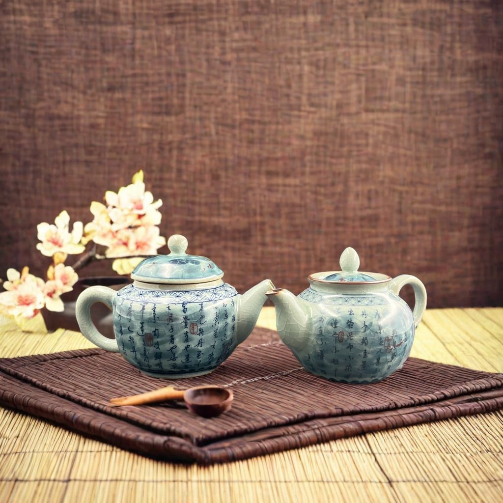 Jingdezhen ceramics Straw style retro split ice crack glaze old pottery ...