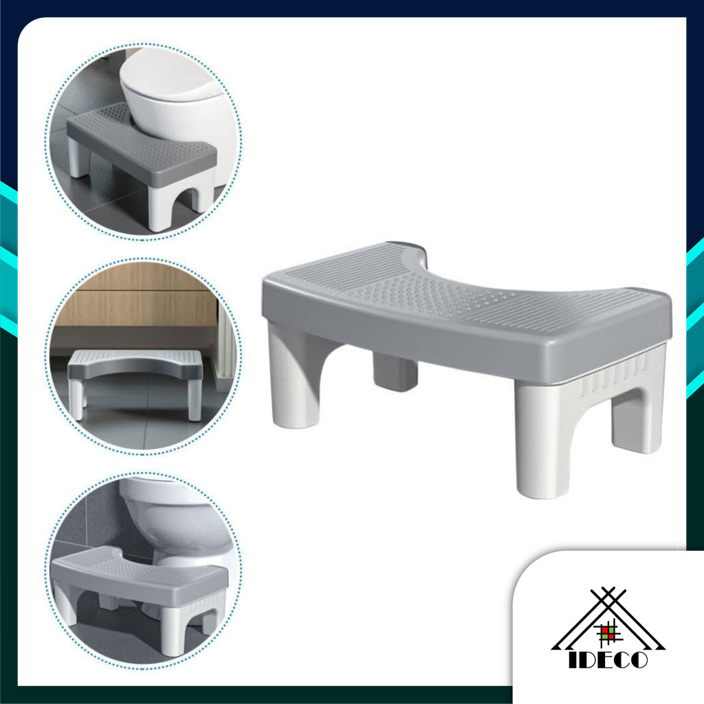 iDECO™ Closestool Foot-Rest Thick Non-Slip Toilet Potty Chair Footstool ...