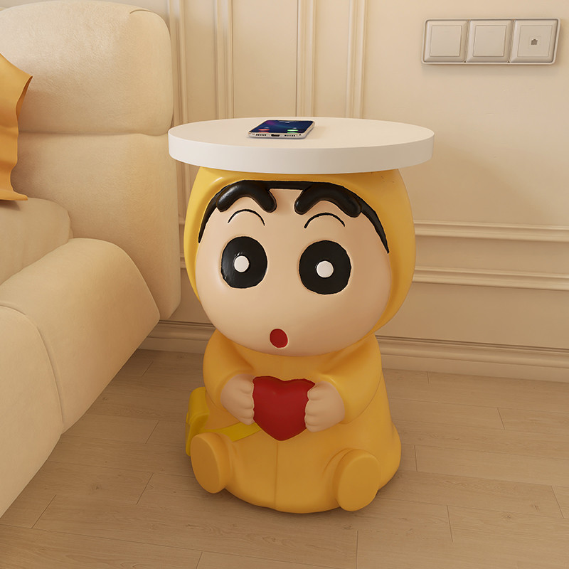 Crayon Shin-Chan Coffee Table Creative Living Room Side Table Movable ...