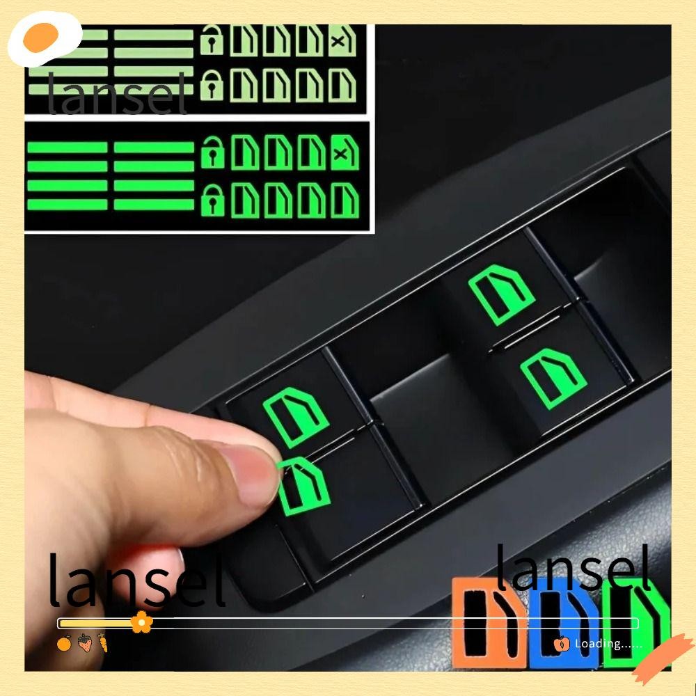LA Car Luminous Button Sticker, Auto Accessories Car Sticker Cars ...