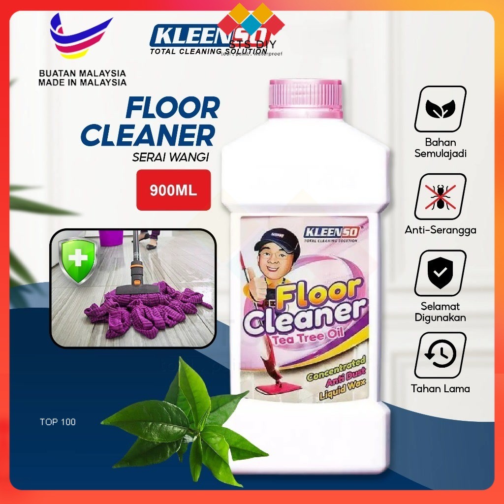 Kleenso 9 in 1 Tea Tree Oil Floor Cleaner Toilet Cleaner 900ml l Sabun ...