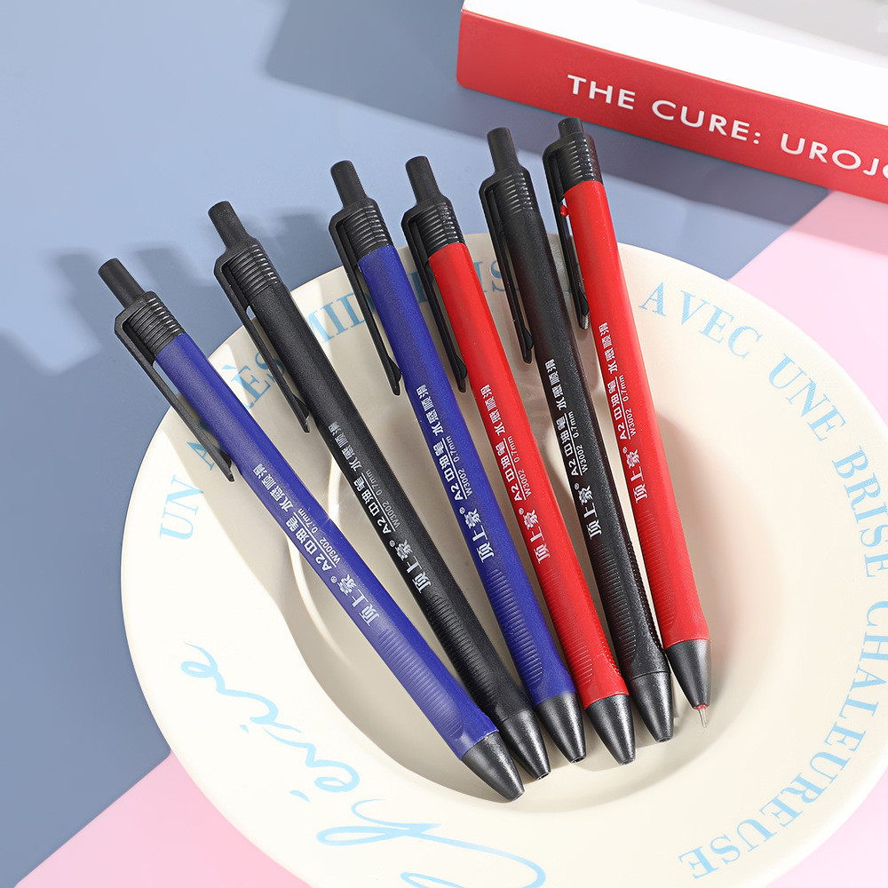 Super Smooth Oil Ball Pen 0.7mm Blue Black Ink Ballpoint Pen For School ...