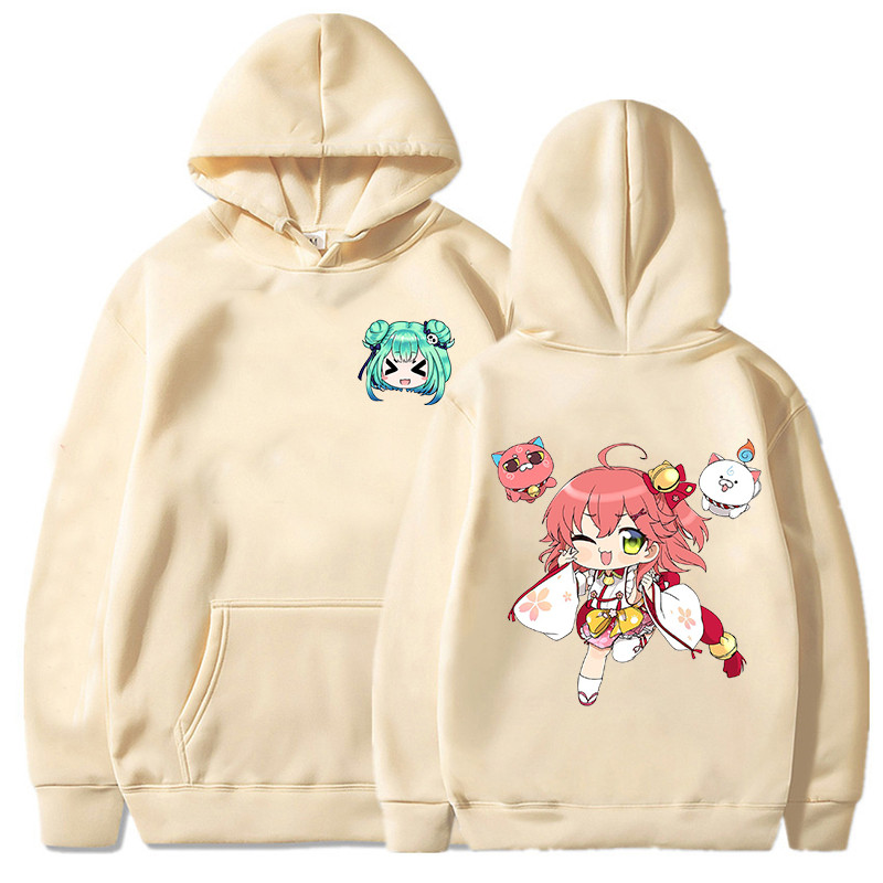 Anime Hololive Hoodies Ame Aesthetic Clothes And Sweatshirt Vintage ...