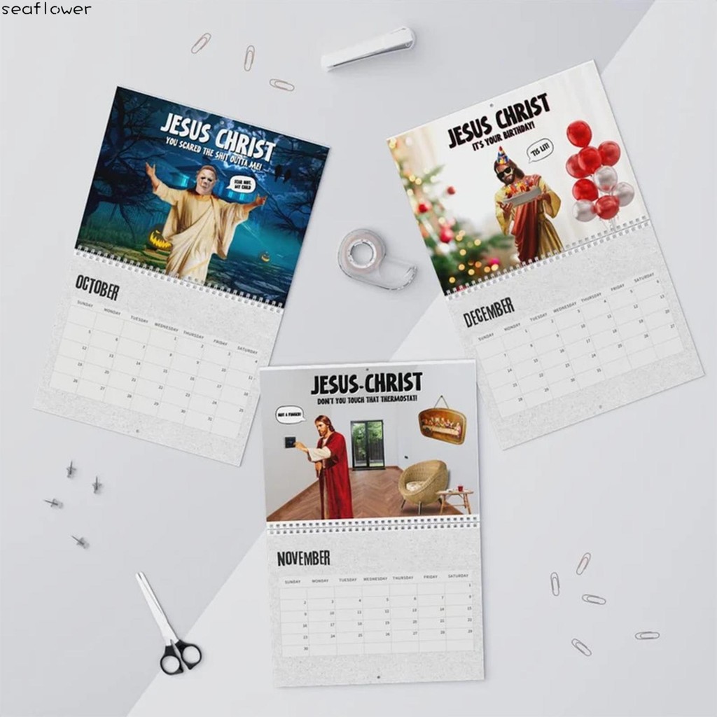 2025 Monthly Bible Wall Calendar Nature Landscape Paintings Aesthetic ...