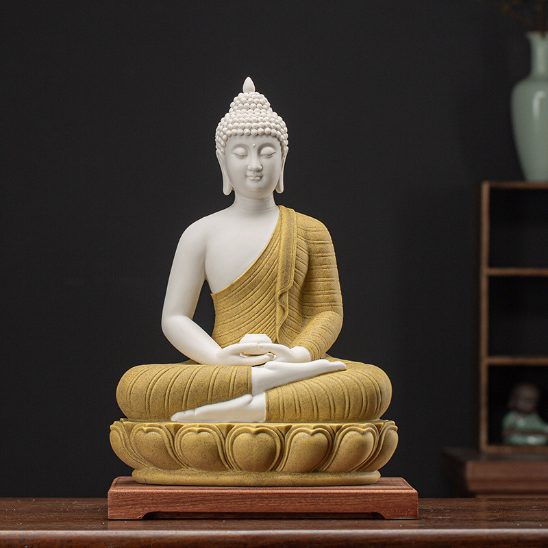 Fj Chinese Ceramic Buddha Statue Sakyamuni Amitabha Medicine Master ...