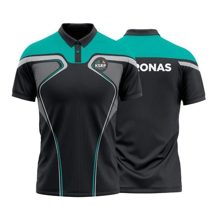 2024 New Design-malaysia Krsp Petronas Badminton Blue Custom Name Polo ...
