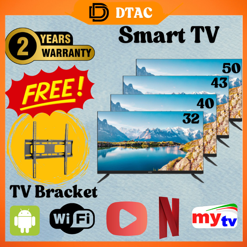 Televisyen Pintar DTac TV Smart 32inch/40inch/43inch/50inch Netflix Hdmi HD LED TV Android Murah ...