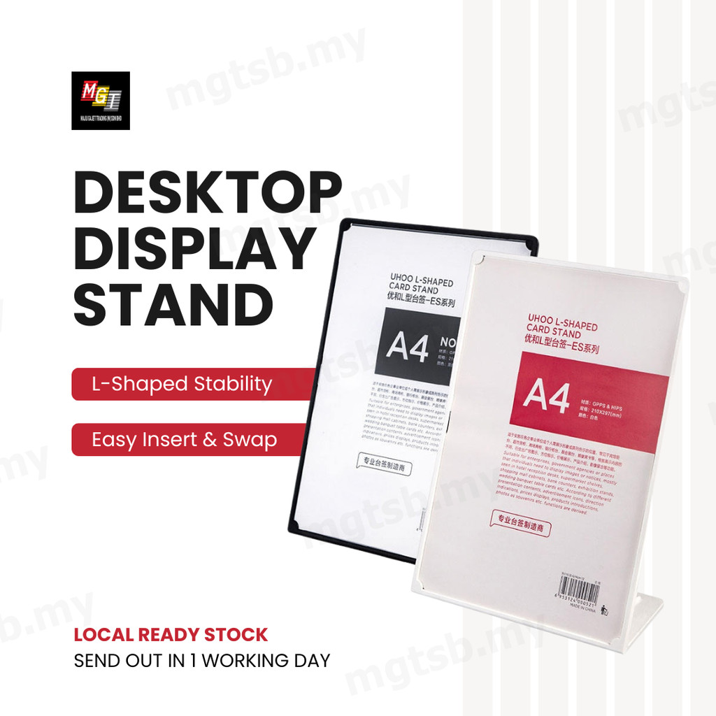 PVC Signage Stand Table Menu Restaurant A4 A5 A6 Poster Display Board ...