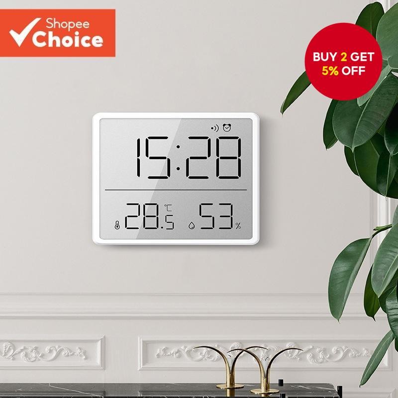 Ultra Thin Electronic Clock Simple Digital Clocks Wall Mounted LCD ...