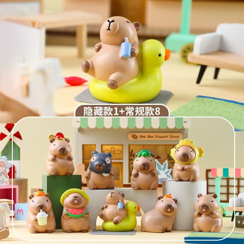 (READY STOCK) Capybara Toy Multicolor Action Figures Capybara Blind Box ...