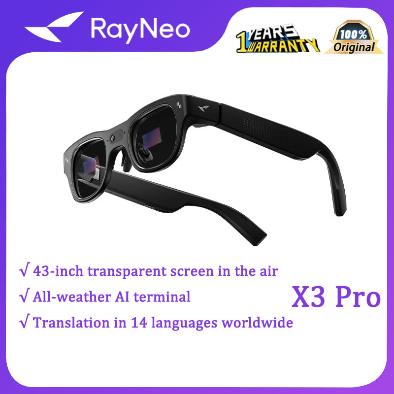 RayNeo X3 Pro AI glasses, true wireless binocular full-color display ...