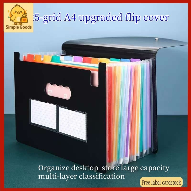 Expanding File Folder 13/25 Pockets A4 Size Filing Folder Organizer ...