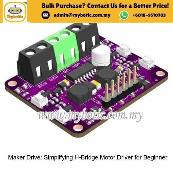 Maker Drive: Simplifying H-Bridge Motor Driver for Beginner | Shopee ...
