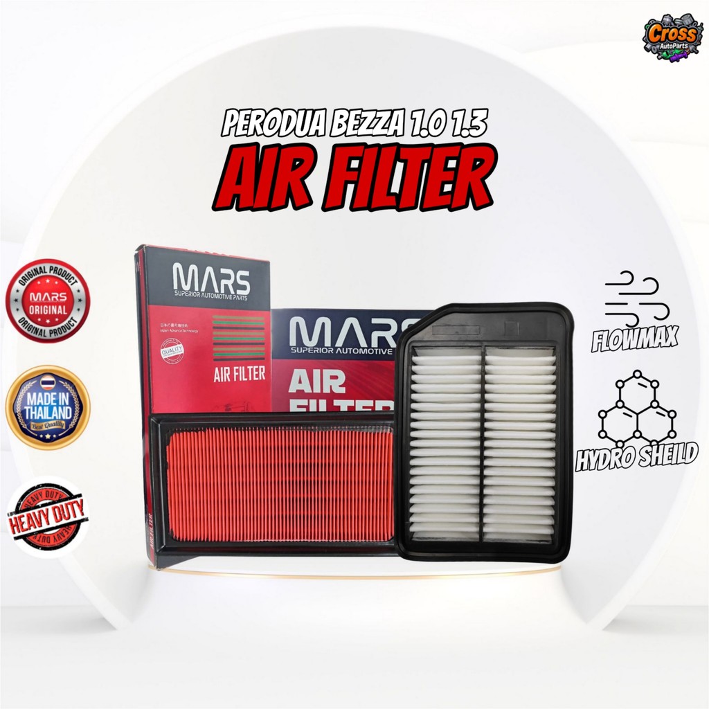 MARS AIR FILTER - PERODUA BEZZA 1.0 1.3 | Shopee Malaysia