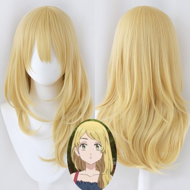 Emma Sano Cosplay Wig Anime Tokyo Revengers Long Golden Heat Resistant ...