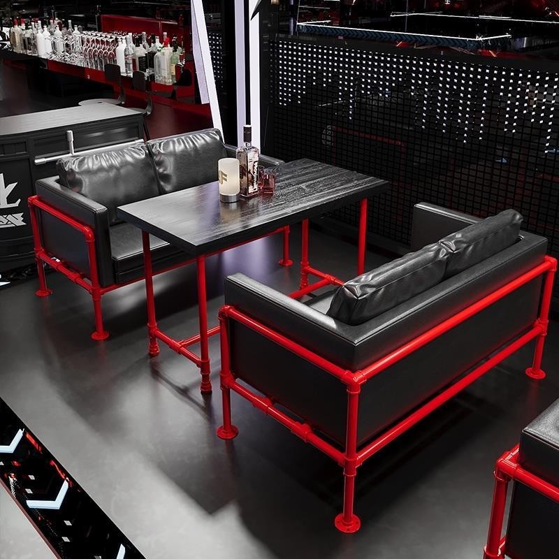 Industrial Style Table and Chair Combination Bar Quiet Bar Catering ...