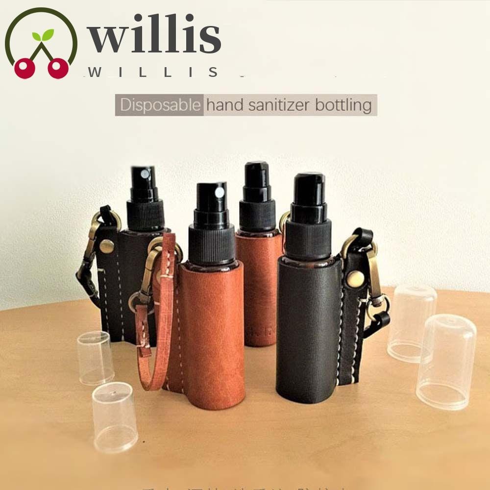 WILLIS Hand Sanitizer Spray Leather Case Reusable Liquid Atomizer Sub ...