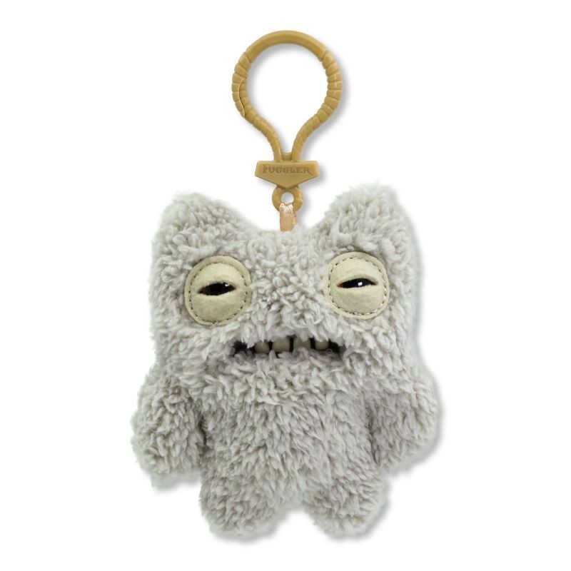 British Fuggler Cute Tooth Monster Doll Key Ring/Munch Munch Grey ...