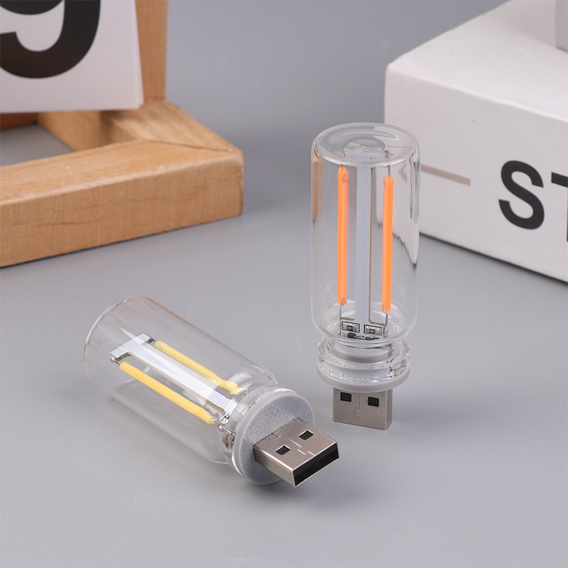 【tuilieyfish】 Retro USB LED Filament Touch Dimming Bulb 5V Retro LED ...